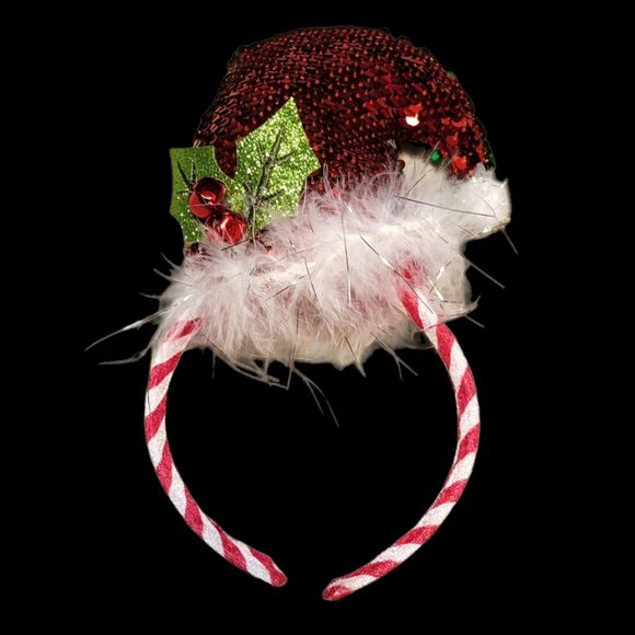 Accessories | Kids Sequined Christmas Hat Headband So Cute | Poshmark